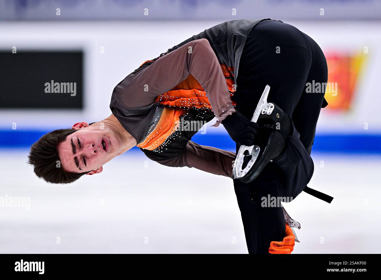 Semen DANILIANTS (ARM), during Men Short Program, at the ISU European ...