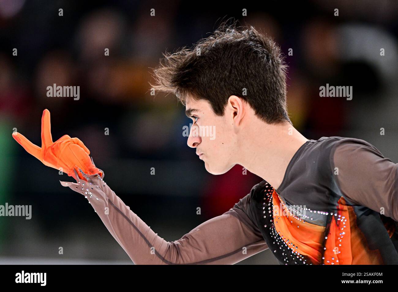 Semen DANILIANTS (ARM), during Men Short Program, at the ISU European ...