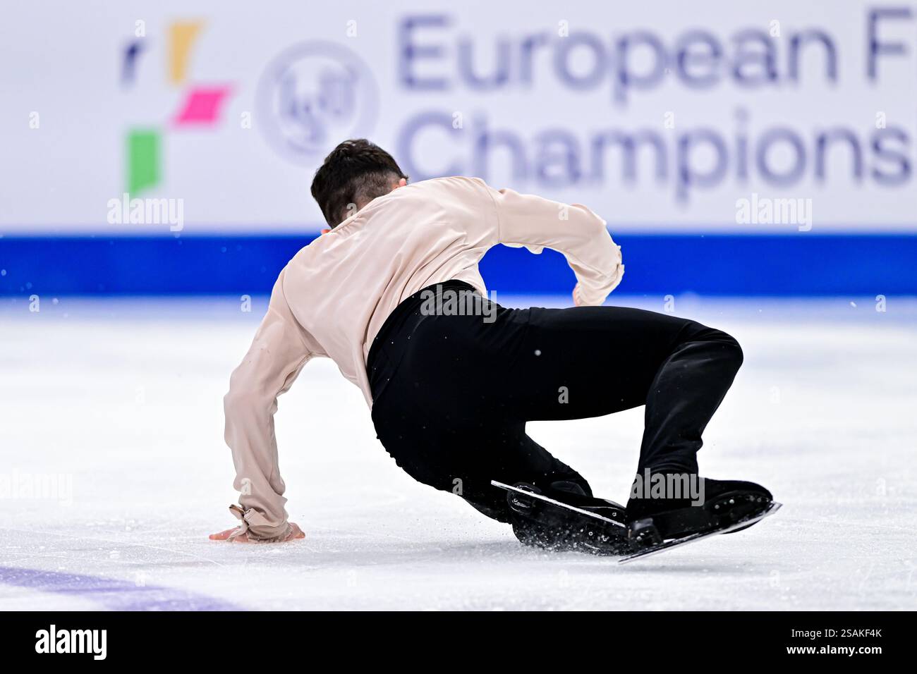 Semen DANILIANTS (ARM), during Men Short Program, at the ISU European ...