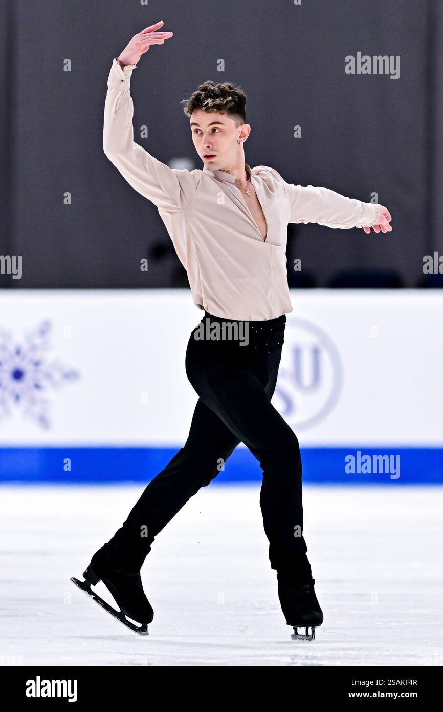 Semen DANILIANTS (ARM), during Men Short Program, at the ISU European ...