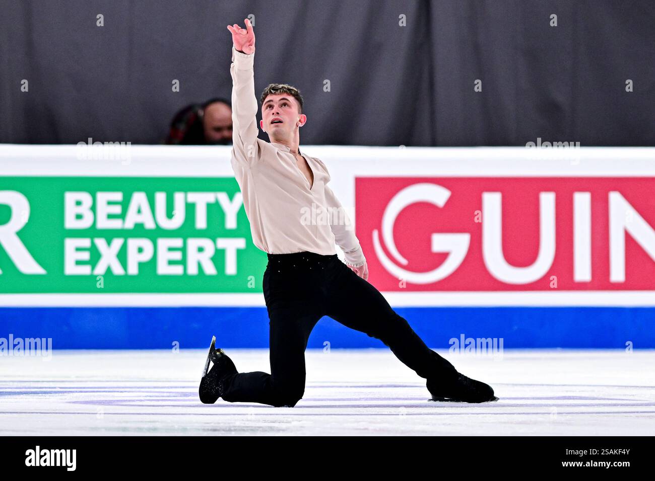 Semen DANILIANTS (ARM), during Men Short Program, at the ISU European ...