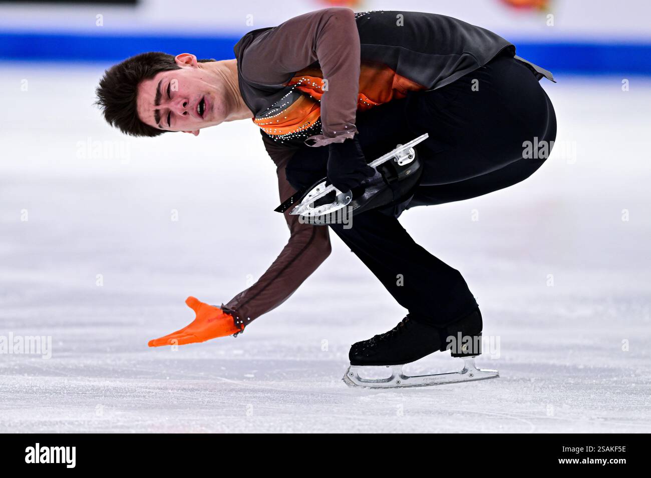 Semen DANILIANTS (ARM), during Men Short Program, at the ISU European ...