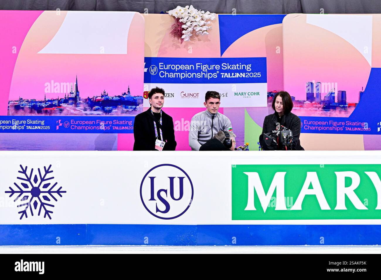 Semen DANILIANTS (ARM), at Kiss & Cry, during Men Short Program, at the ...