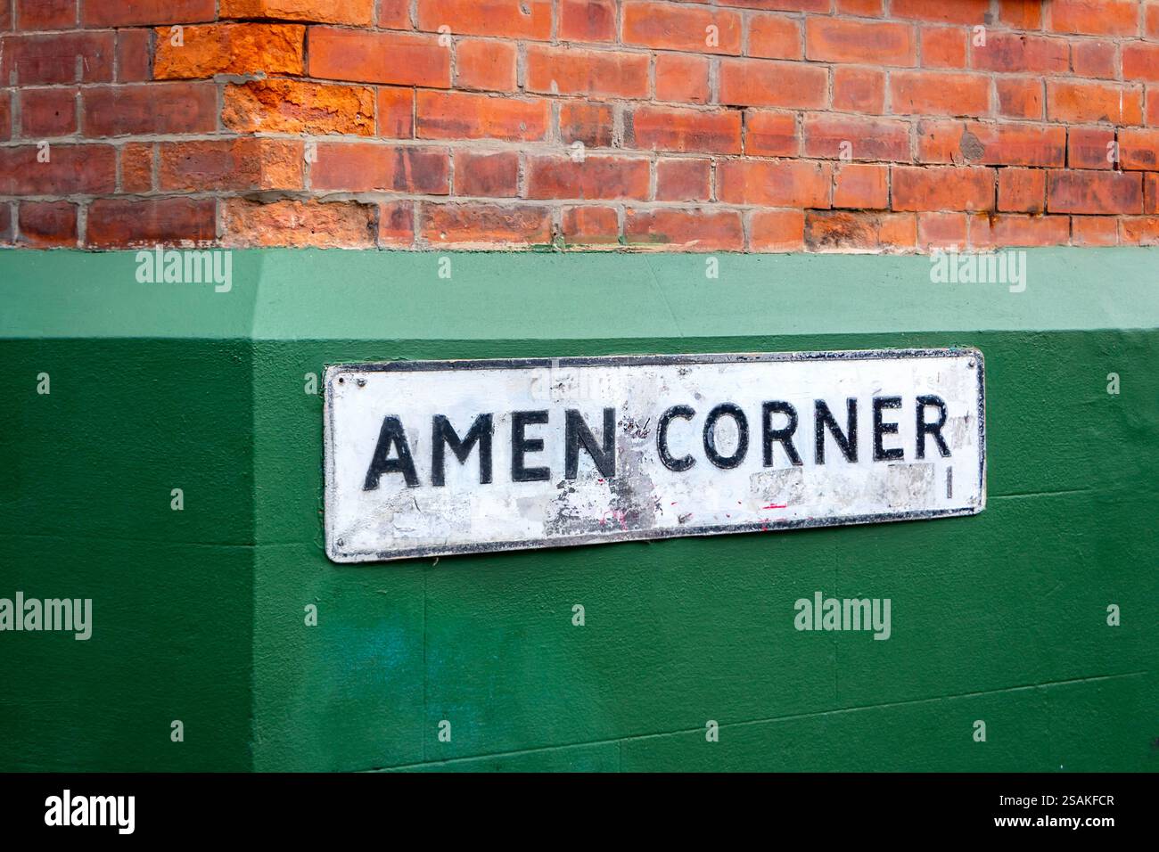 vintage street sign for Amen Corner in newcastle upon tyne, tyne & wear ...