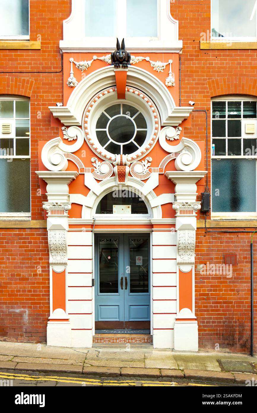 ornate victorian entrance to Collingwood House with vampire rabbit near ...