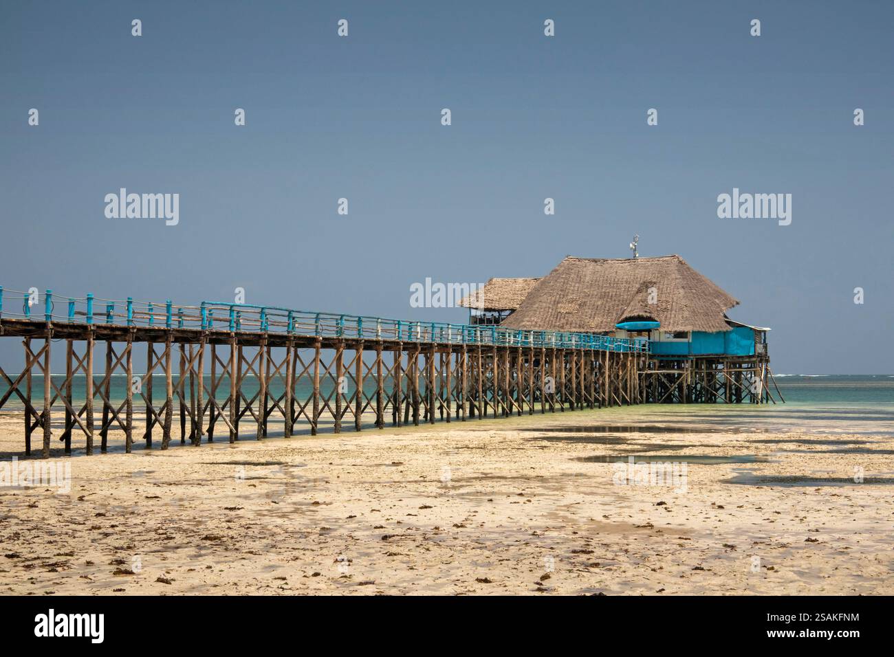 Africa Tanzania, Zanzibar, East Coast, Kiwengwa, beach, Il Pontile ...