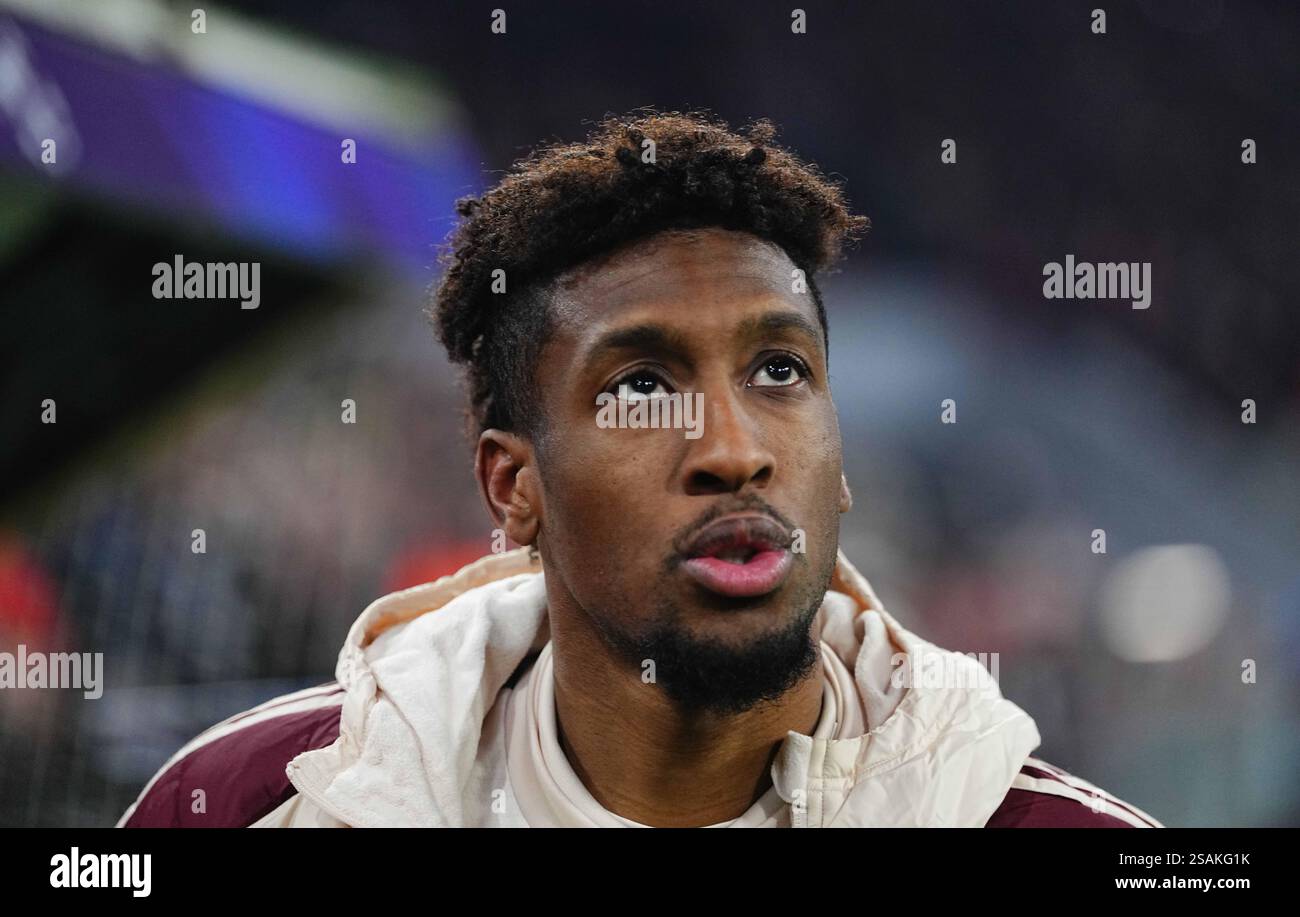 Allianz Arena, Munich, Germany. 29th Jan, 2025. Kingsley Coman (Bayern ...
