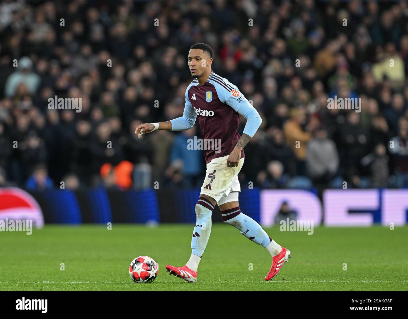 Birmingham, UK. 29th Jan, 2025. Ezri Konsa of Aston Villa during the ...