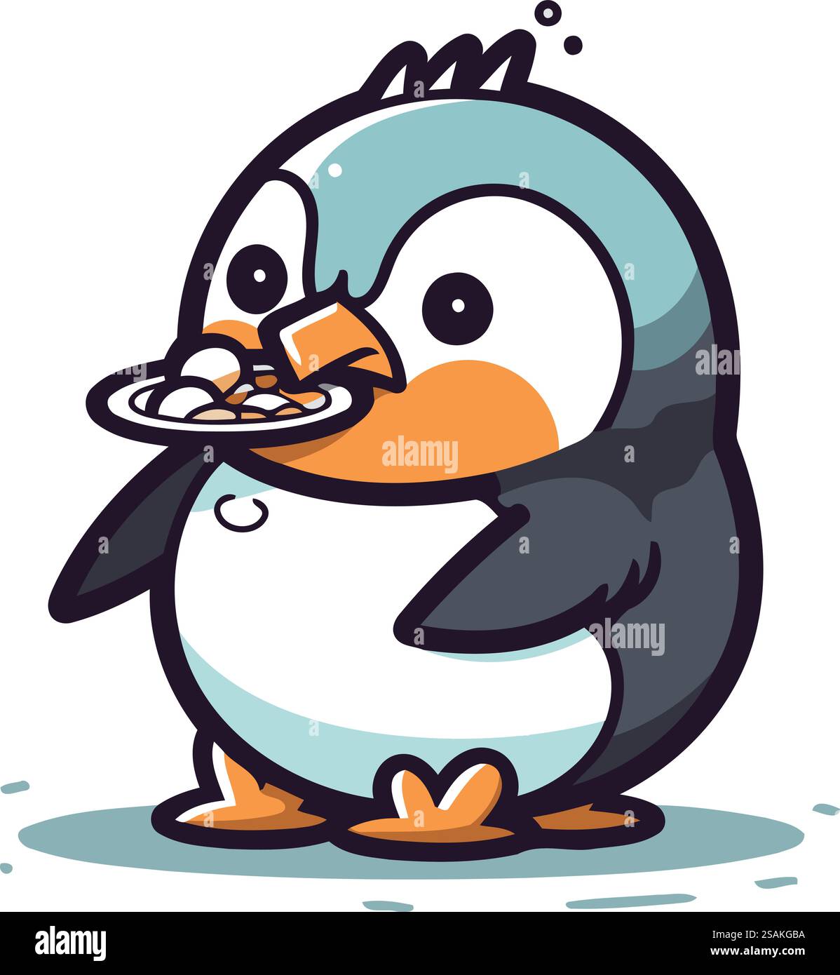 Plate food illustration vector Cut Out Stock Images & Pictures - Alamy