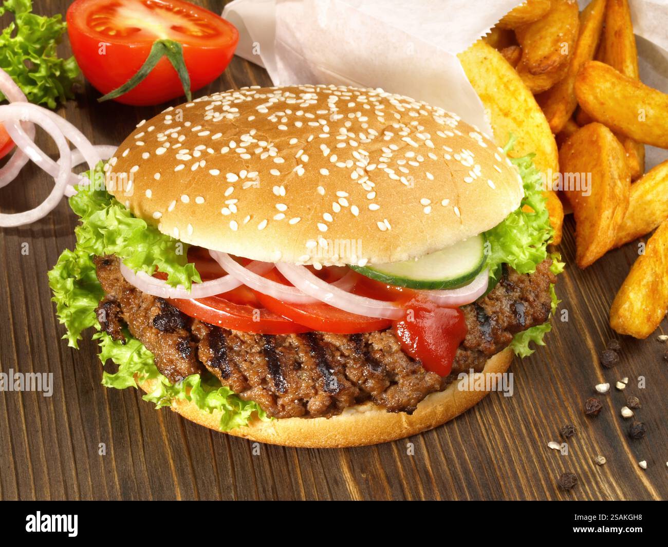Big plate of junk food hi-res stock photography and images - Alamy