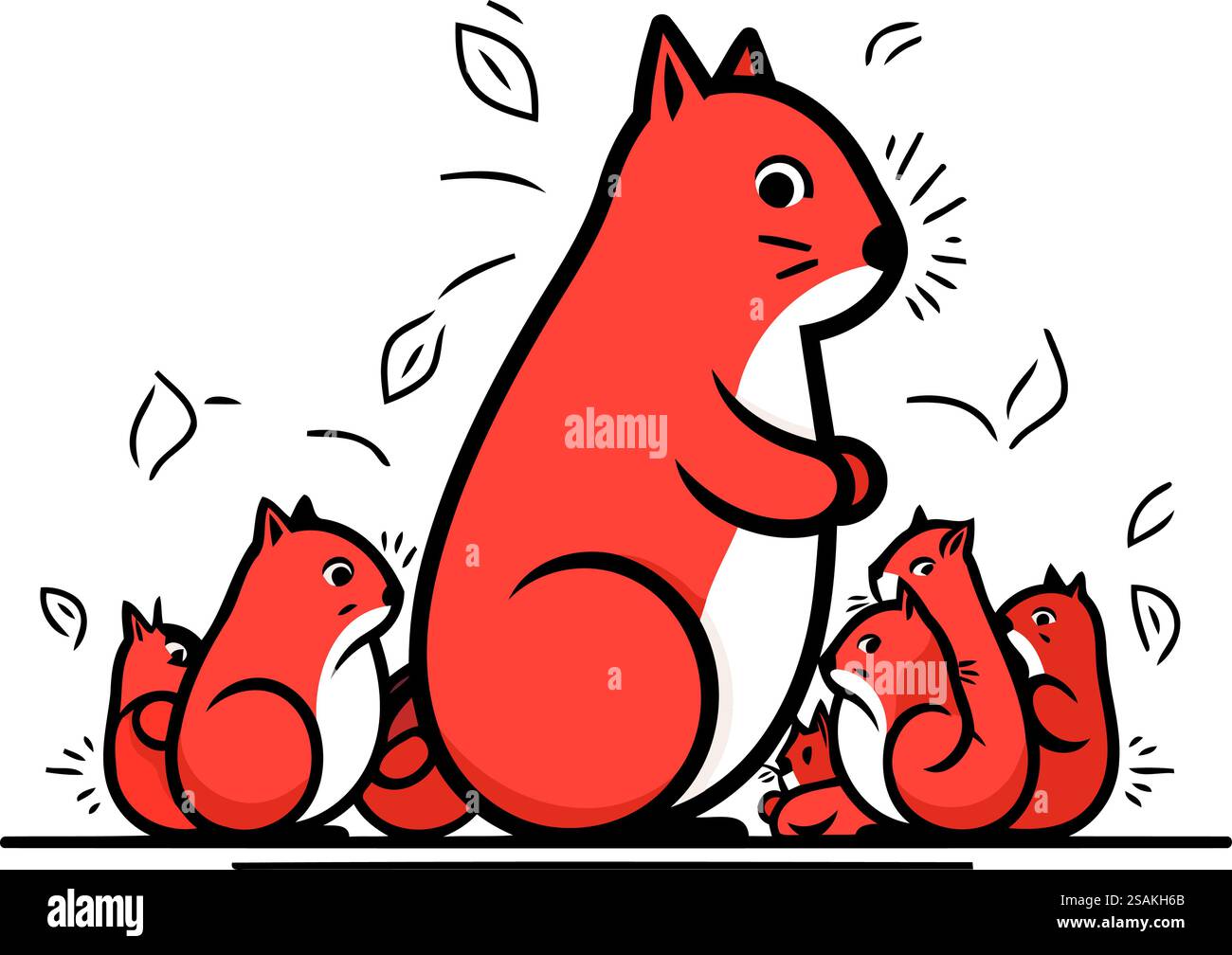 Family of squirrel Cut Out Stock Images & Pictures - Alamy