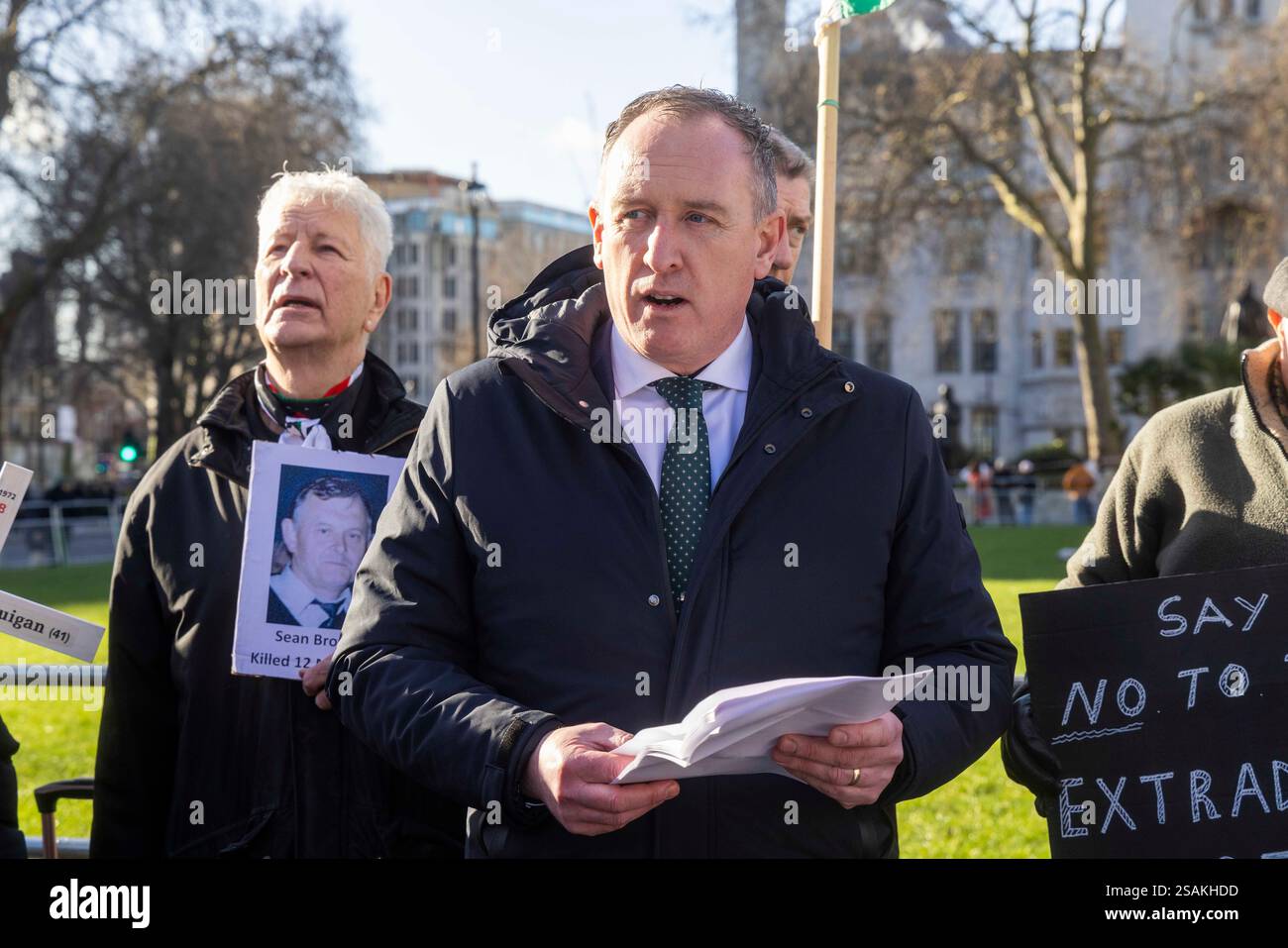 London, UK. 30th Jan, 2025. Cathal Mallaghan, MP for Mid Ulster ...