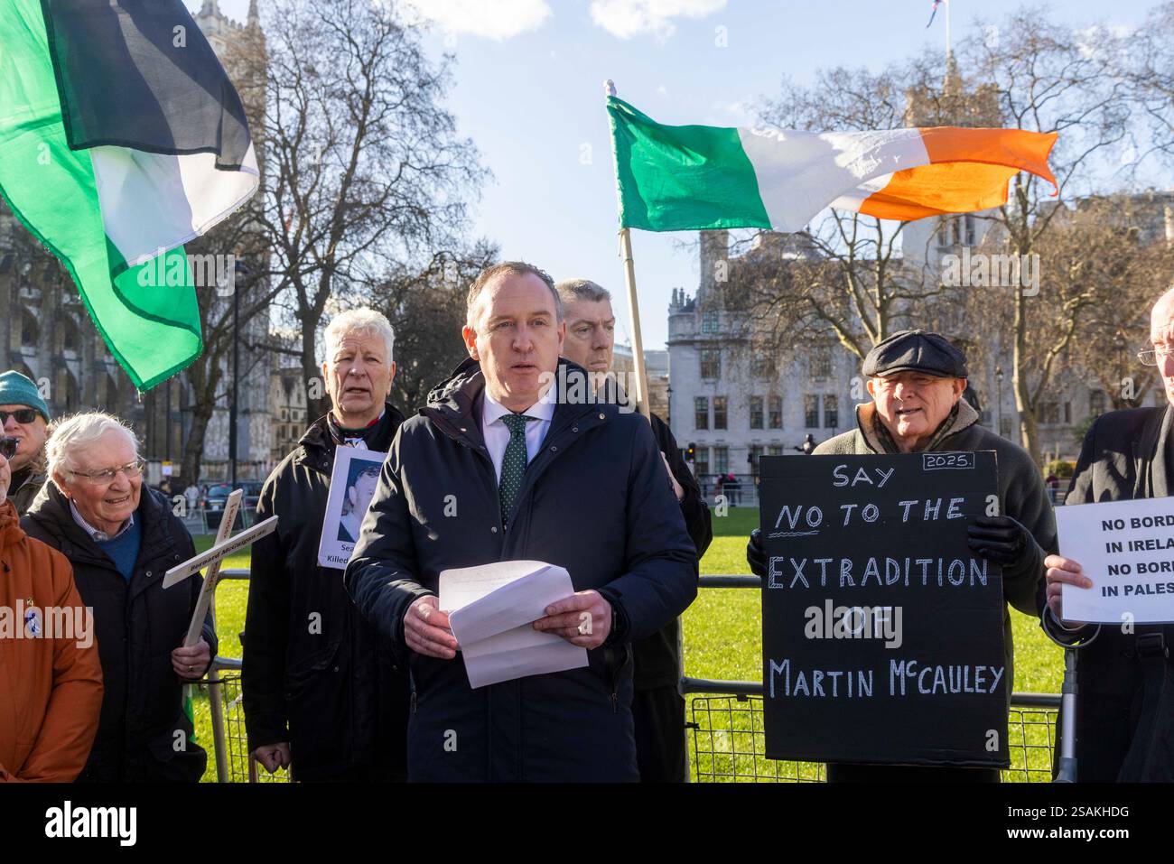 London, UK. 30th Jan, 2025. Cathal Mallaghan, MP for Mid Ulster ...
