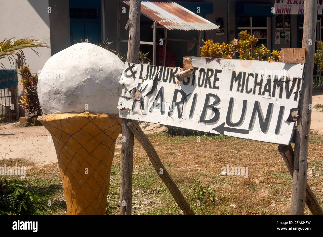 Africa Tanzania, Zanzibar, East Coast, Michamvi Kae, giant ice cream ...
