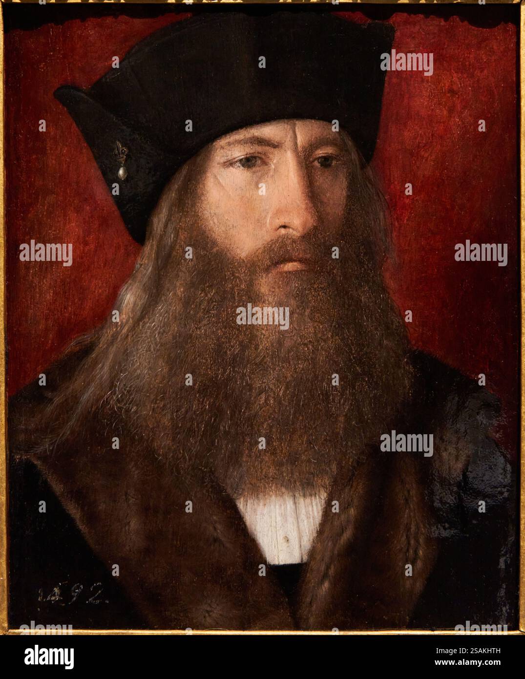 MICHIEL SITTOW (ABOUT 1469-1525/26), Portrait of a Man with the Pearl, possibly Odet de Foix ...