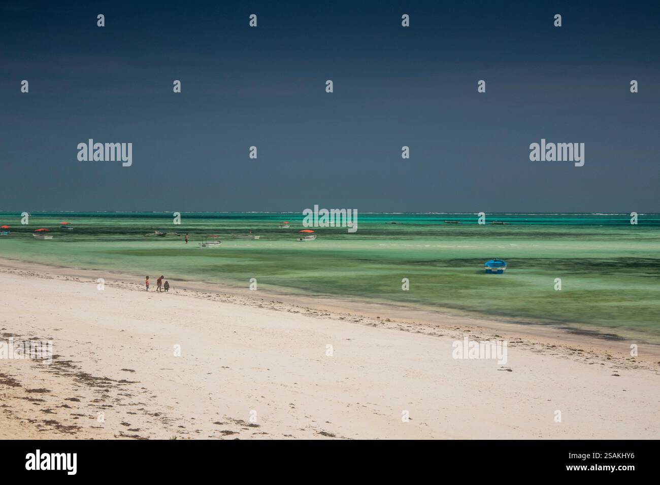 Africa Tanzania, Zanzibar, East Coast, Pingwe, beach, with very few ...
