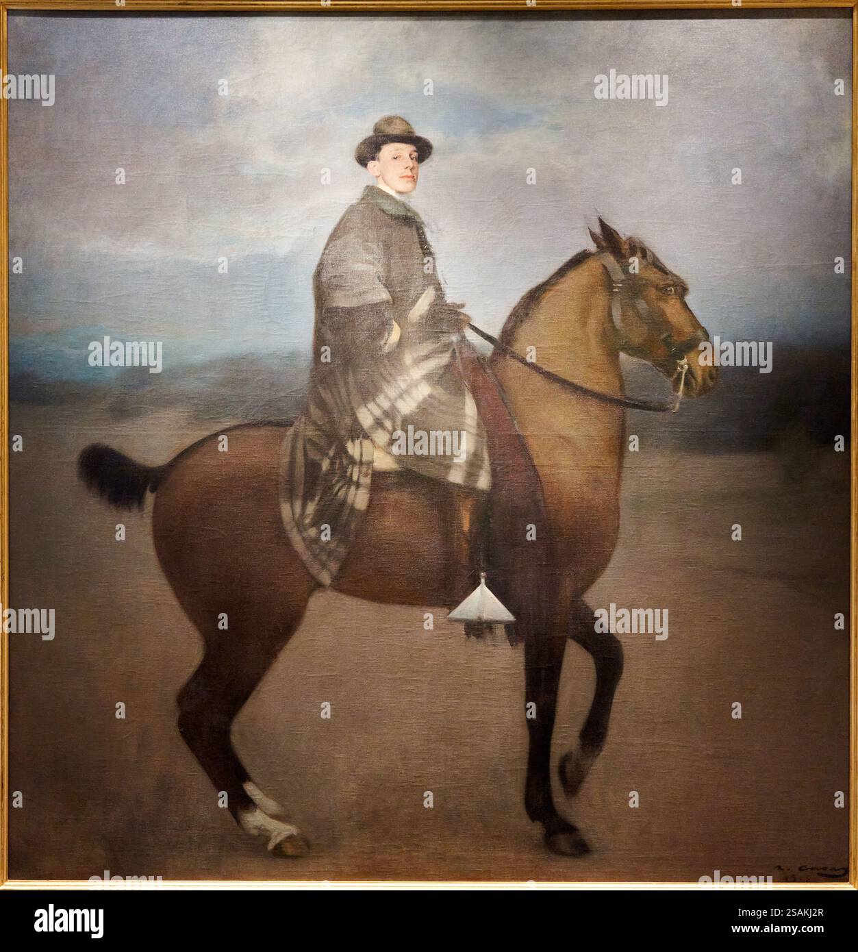 RAMÓN CASAS Y CARBÓ (1866-1932), Equestrian Portrait of Alfonso XIII ...