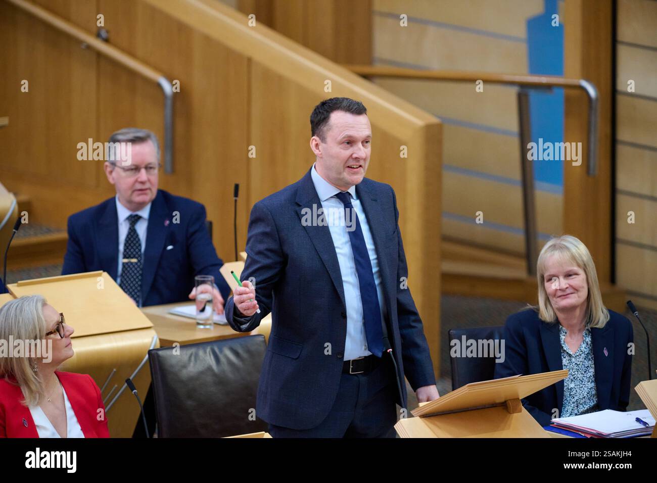 Edinburgh Scotland, UK 30 January 2025. Russell Findlay MSP at the ...