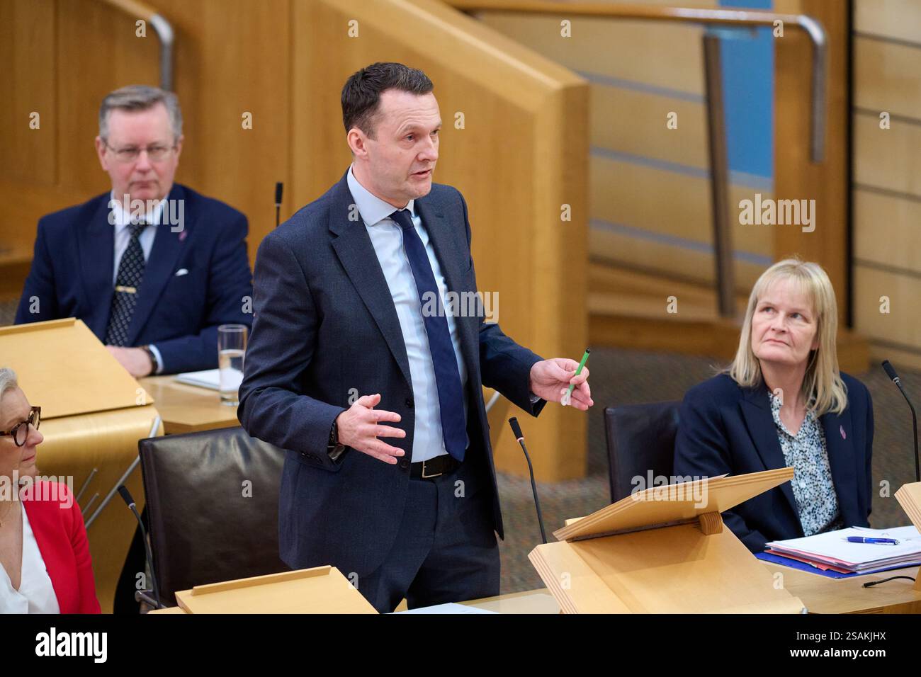 Edinburgh Scotland, UK 30 January 2025. Russell Findlay MSP at the ...