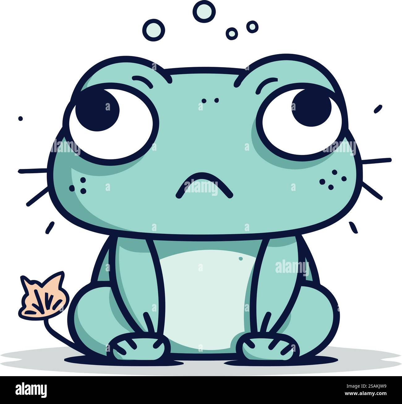 Comic sad frog character icon hi-res stock photography and images - Alamy