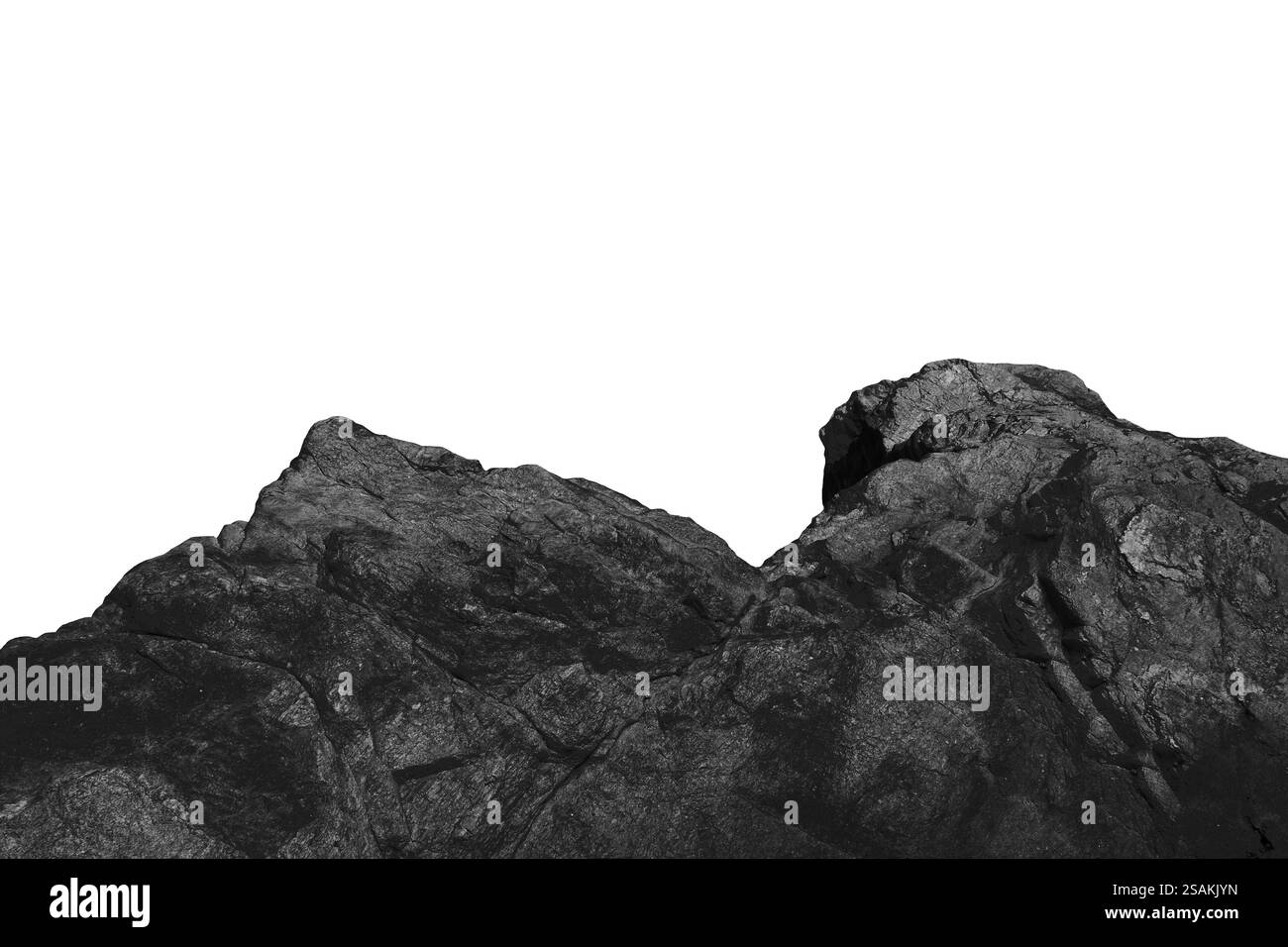 Big piece of rock Black and White Stock Photos & Images - Alamy