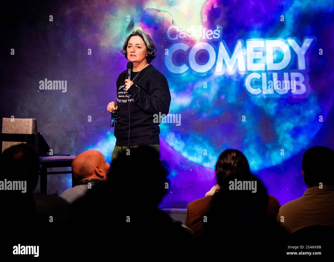 Zoe Lyons performing a preview of her Werewolf Show at Joker Comedy ...