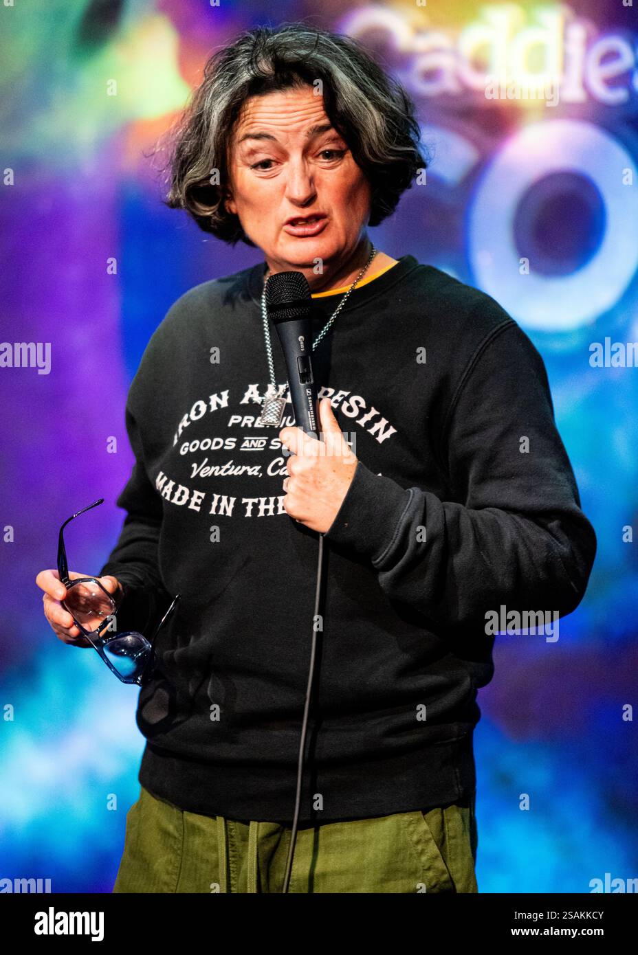 Zoe Lyons performing a preview of her Werewolf Show at Joker Comedy ...