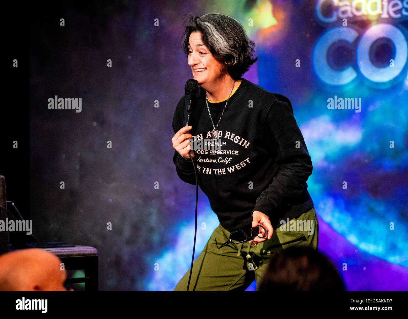 Zoe Lyons performing a preview of her Werewolf Show at Joker Comedy ...