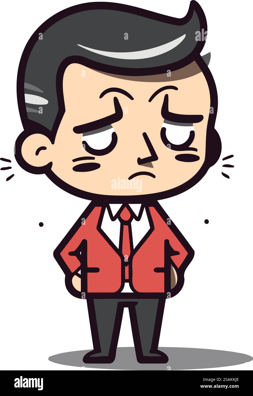 Cartoon sad face hi-res stock photography and images - Alamy