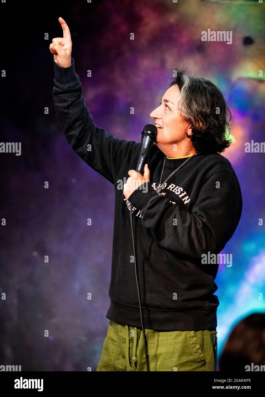 Zoe Lyons performing a preview of her Werewolf Show at Joker Comedy ...