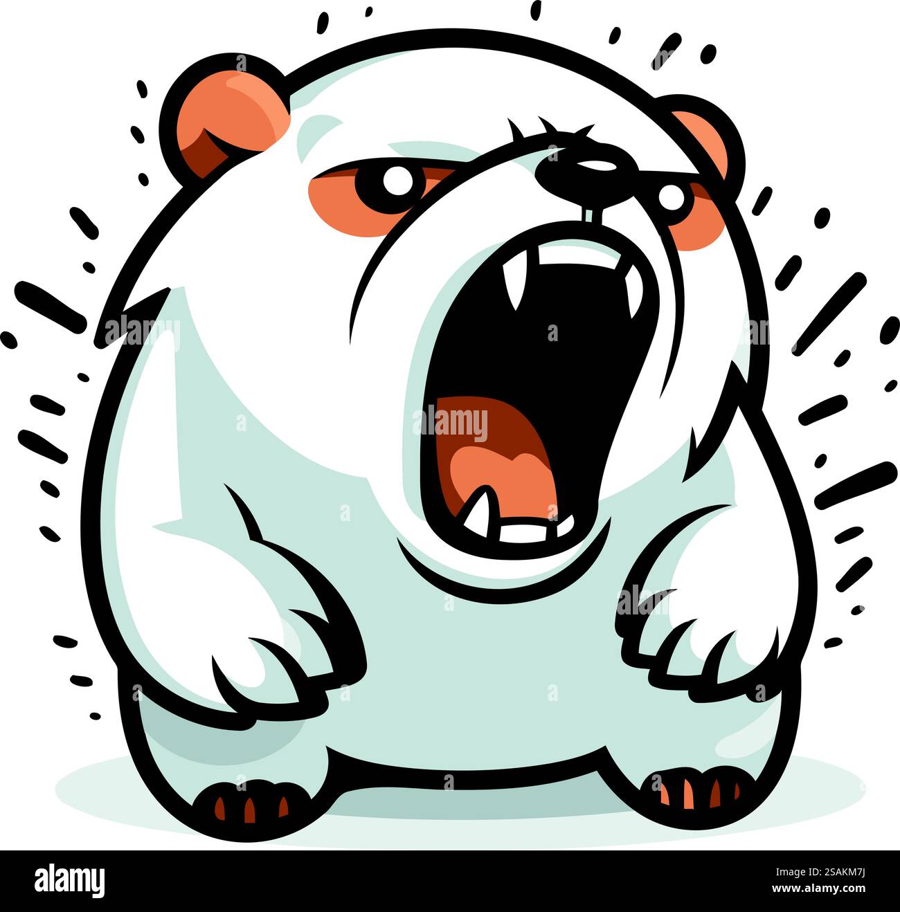 Angry Bulldog Cartoon Mascot Character Vector Illustration Stock Vector ...