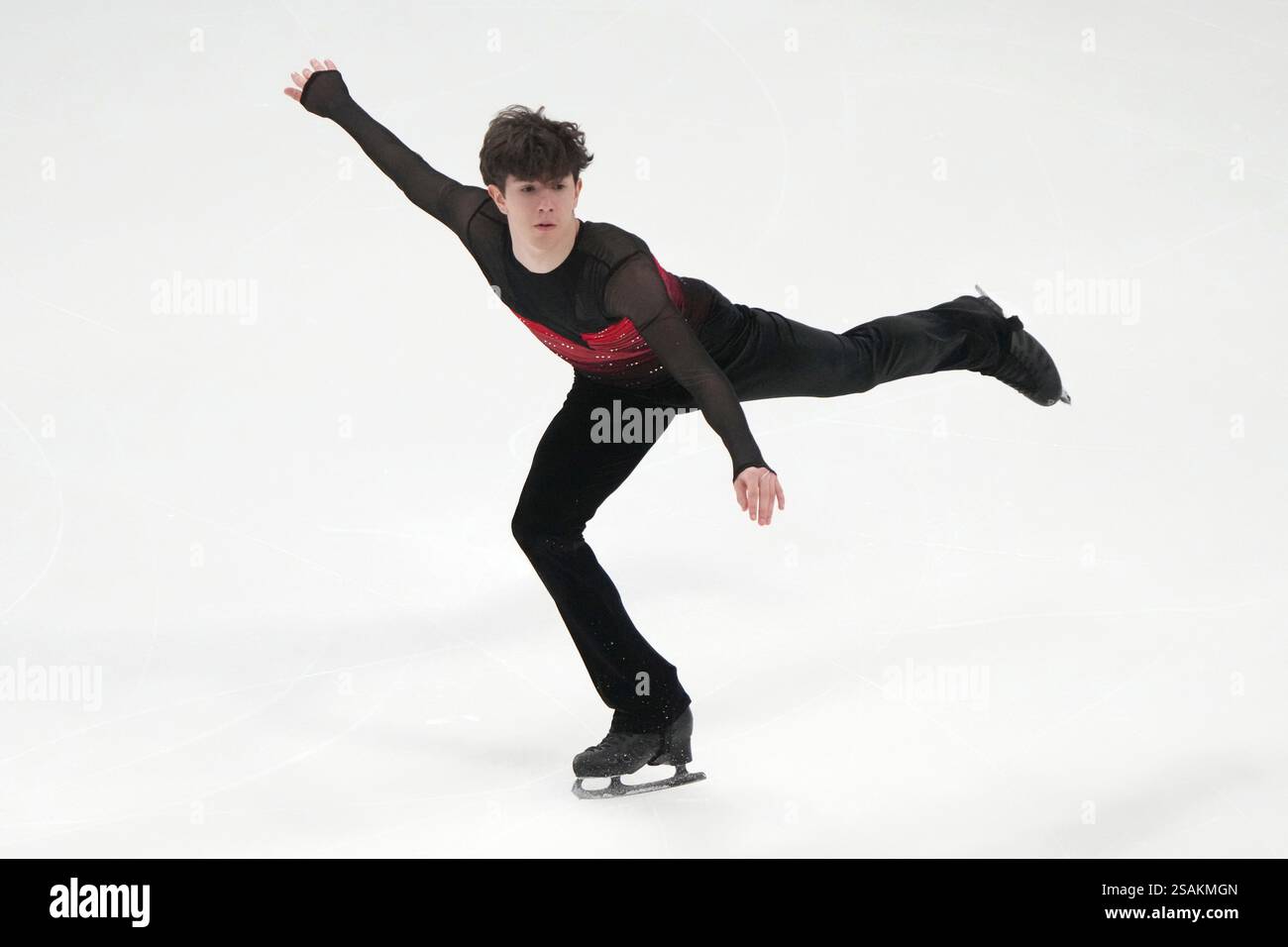 Adam Hagara of Slovakia performs during the men's short program at the ...