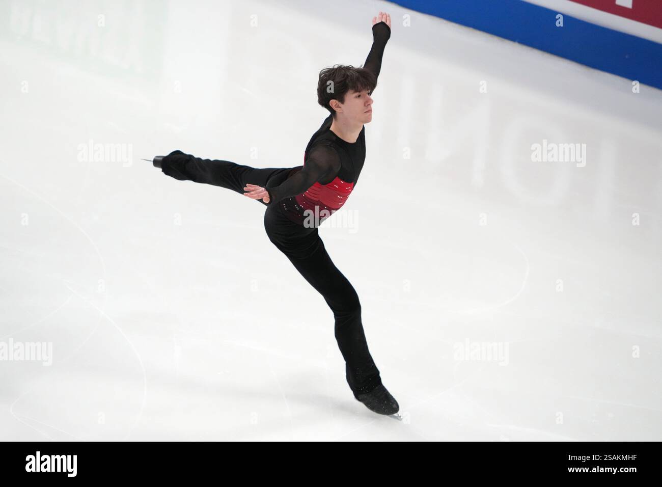 Adam Hagara of Slovakia performs during the men's short program at the ...