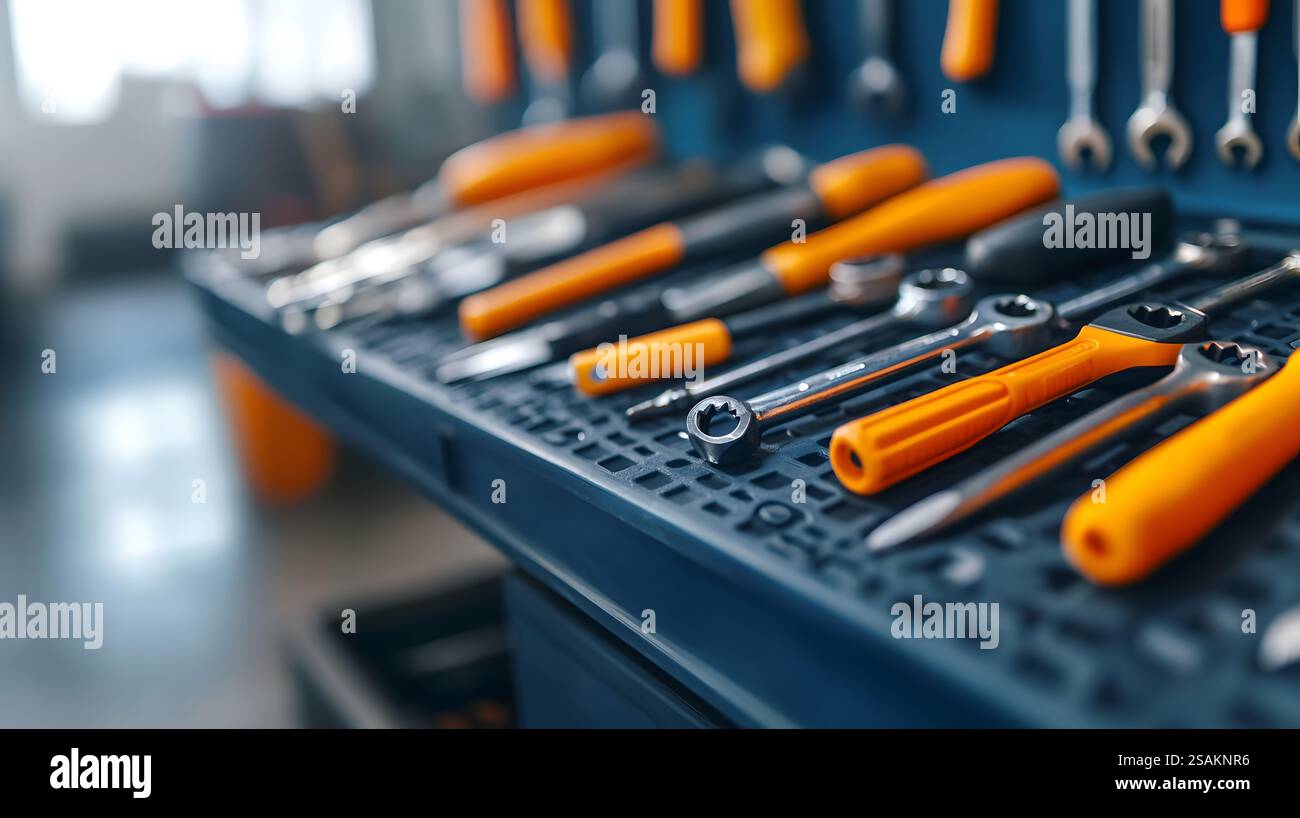 Fully Equipped Mechanic's Toolbox with Essential Tire Maintenance Tools ...