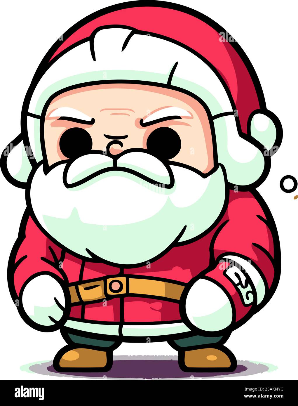 Cartoon cute santa claus character. Vector clipart Stock Vector Image ...