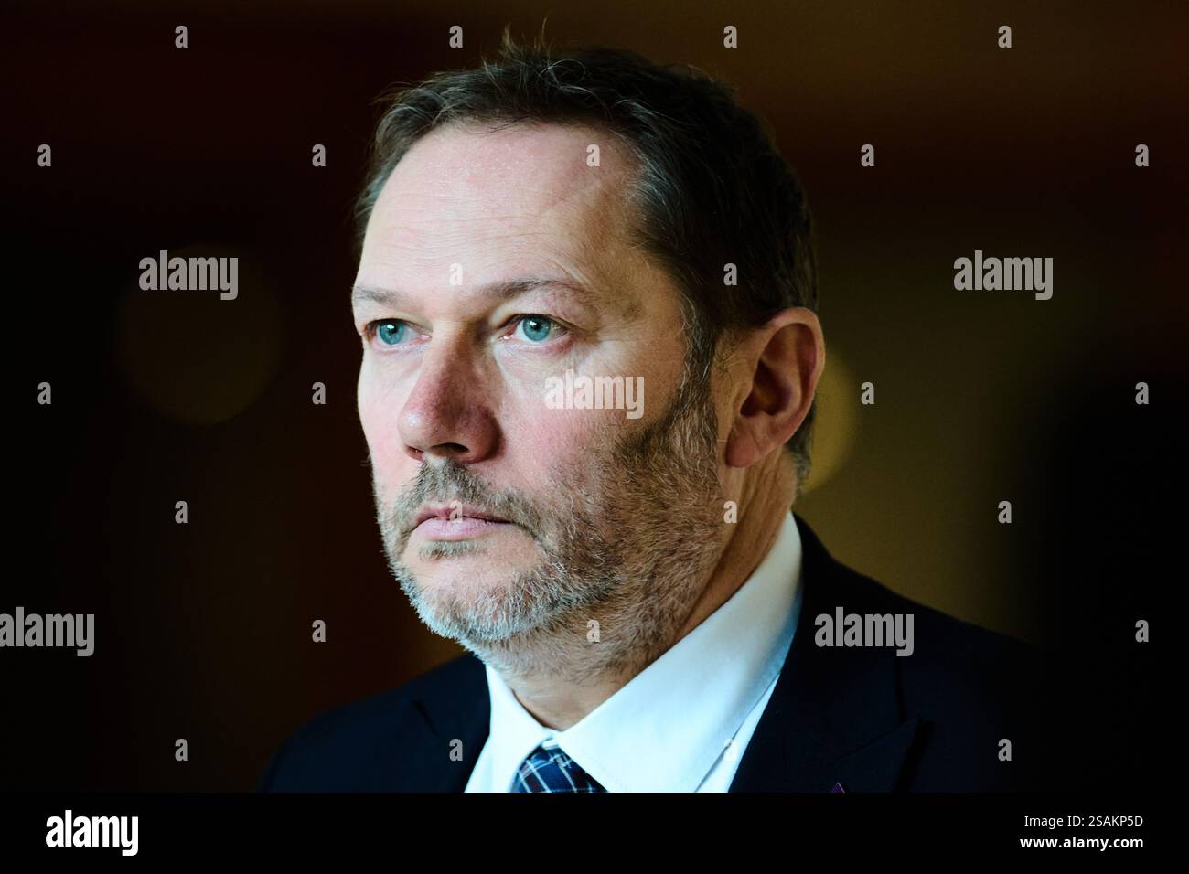 Edinburgh Scotland, UK 30 January 2025. Douglas Lumsden MSP at the ...