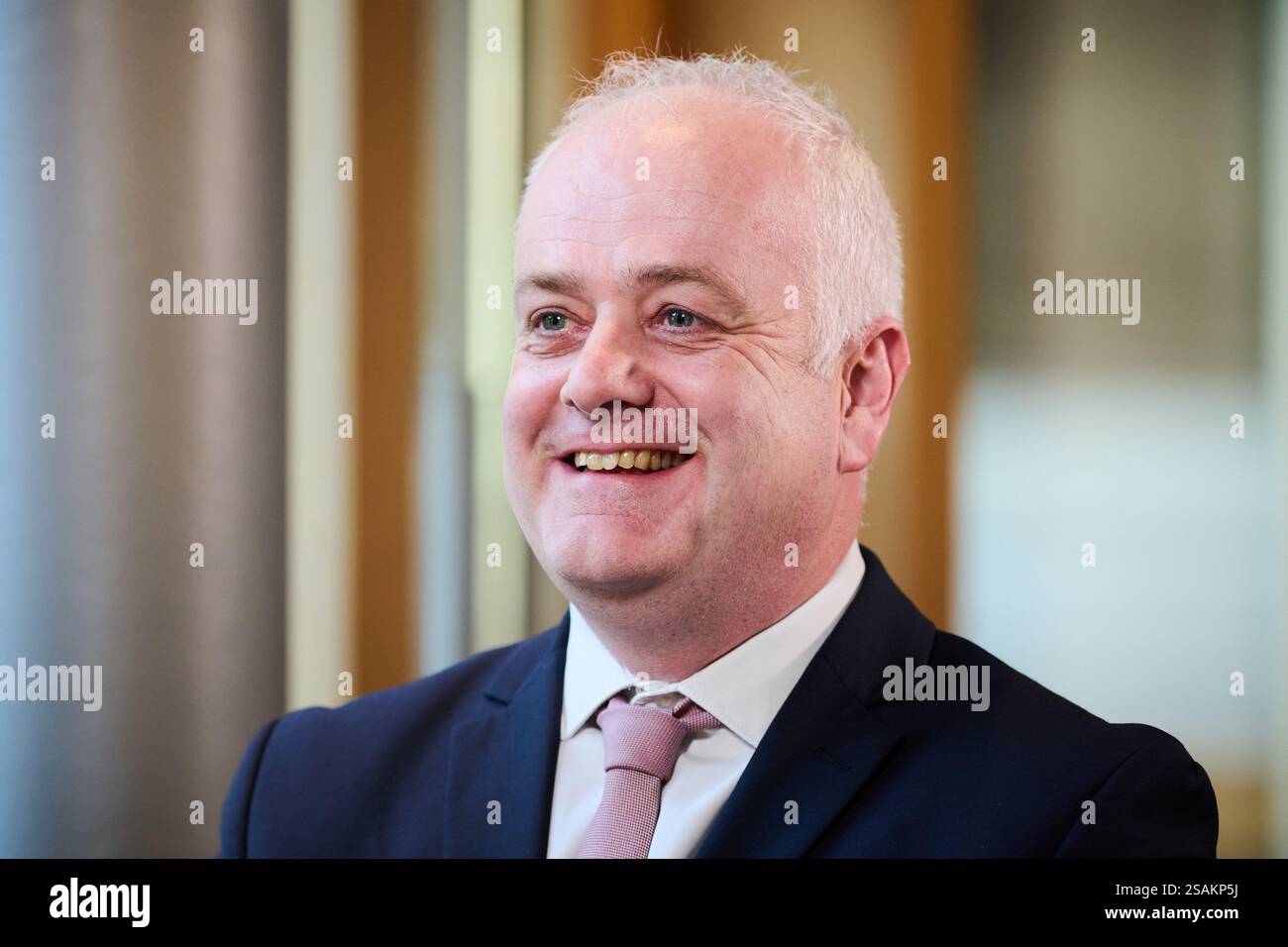 Edinburgh Scotland, UK 30 January 2025. Mark Ruskell MSP at the ...