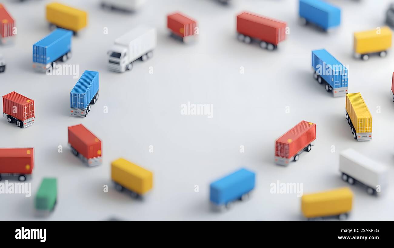 Circular Logistics Network with Cargo Containers,Trucks,and Trailers ...