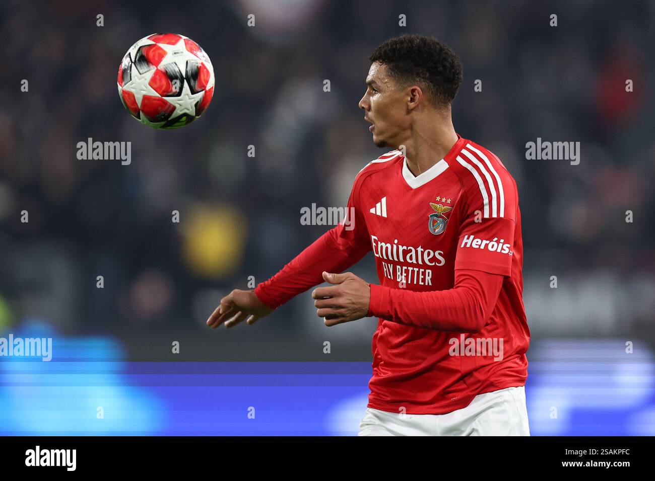 Torino, Italy. 29th Jan, 2025. Alexander Bah of SL Benfica in action ...