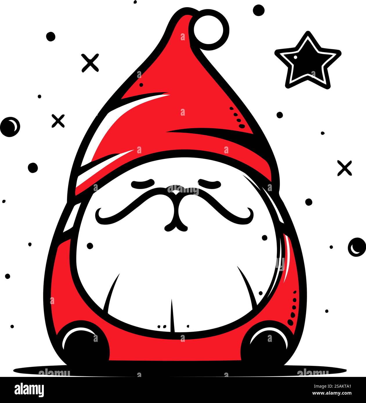 Happy dog in winter Stock Vector Images - Alamy