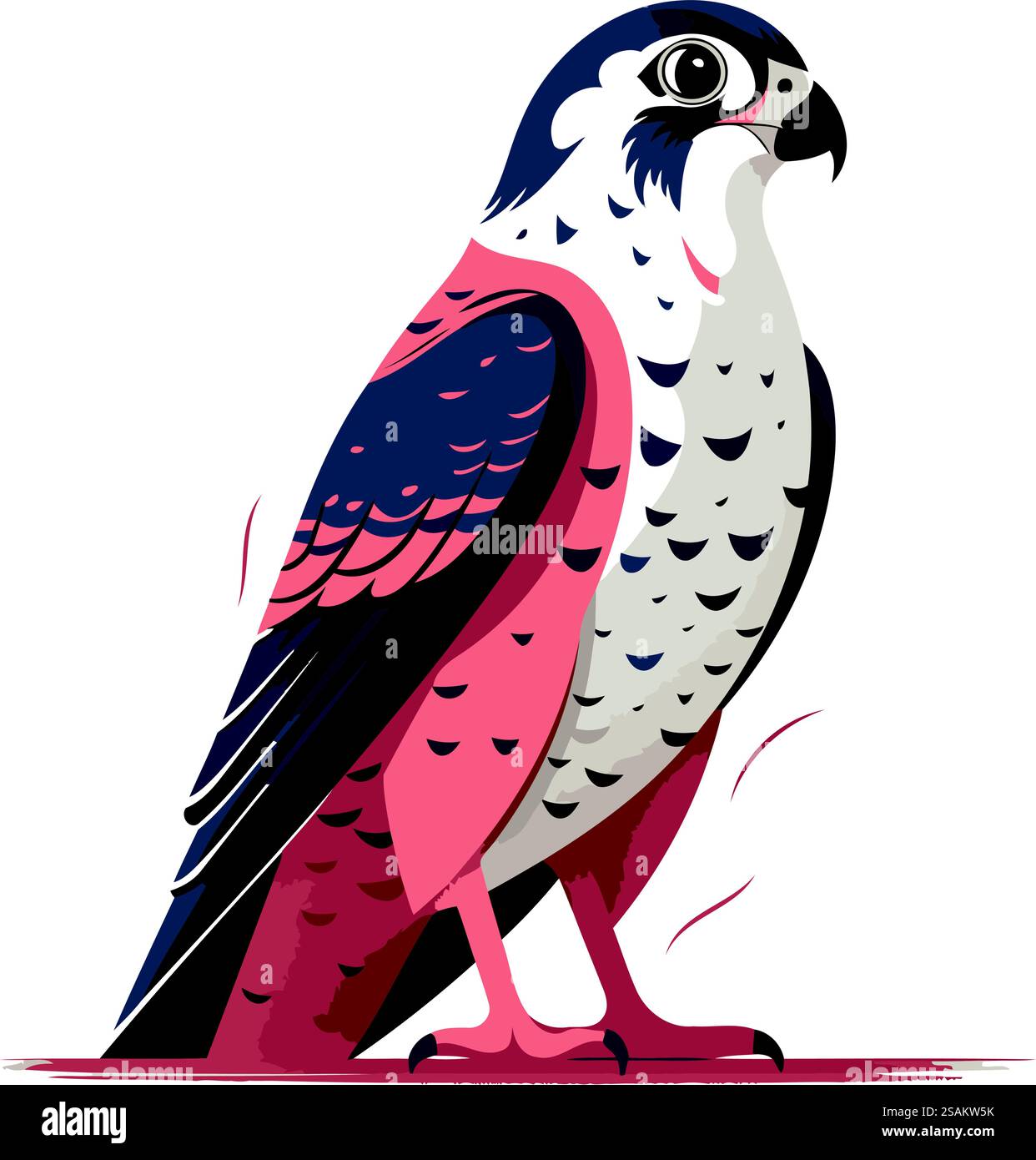 Peregrine falcon. peregrine falcon vector illustration Stock Vector ...