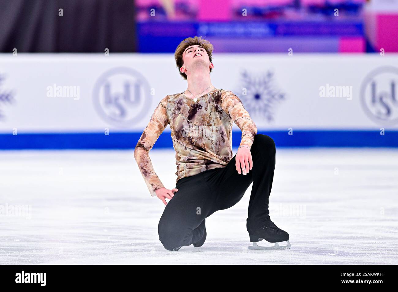 Edward APPLEBY (GBR), during Men Short Program, at the ISU European ...