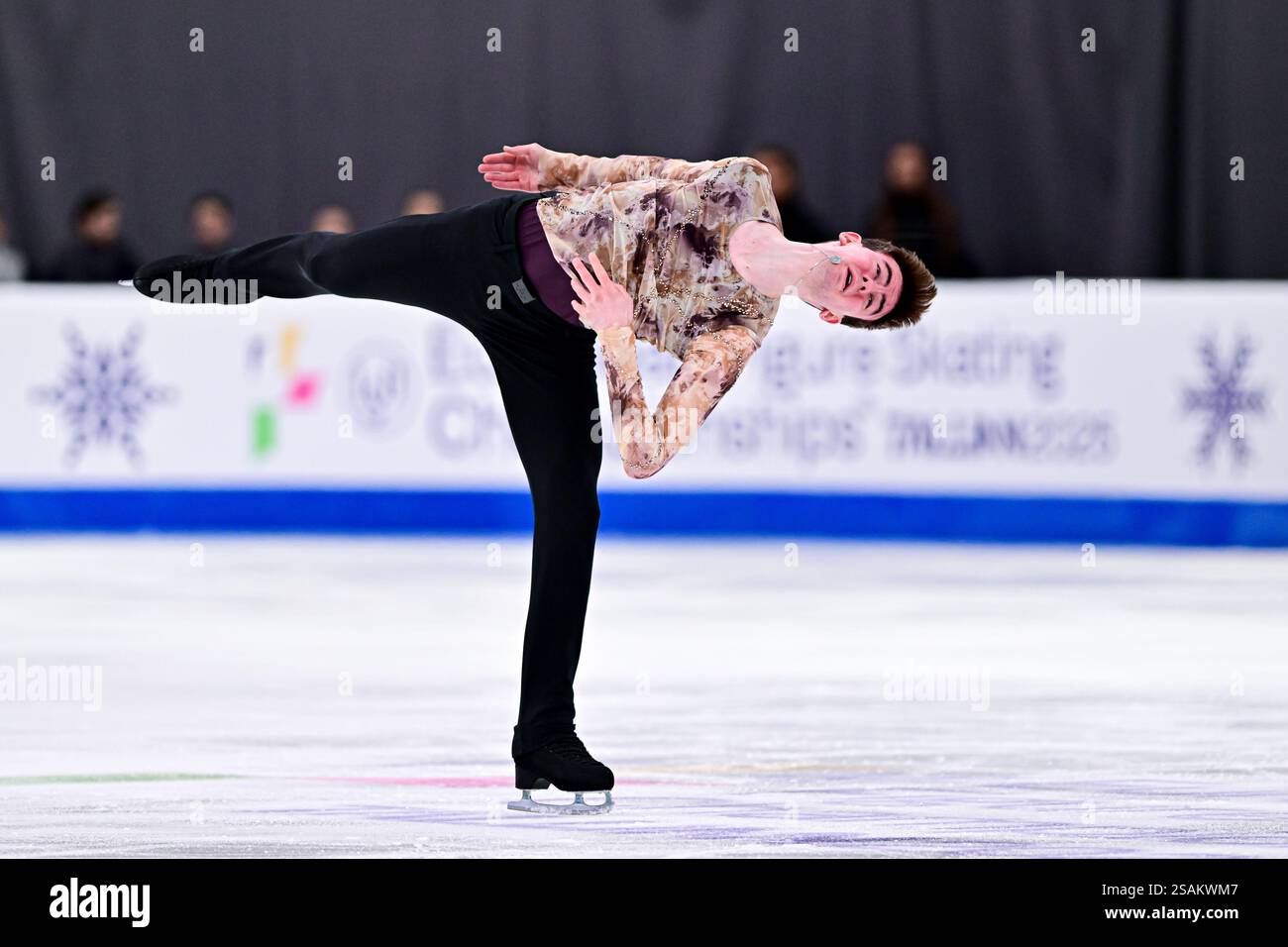Edward APPLEBY (GBR), during Men Short Program, at the ISU European ...
