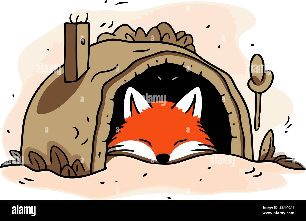 Hand drawn house in Cut Out Stock Images & Pictures - Alamy