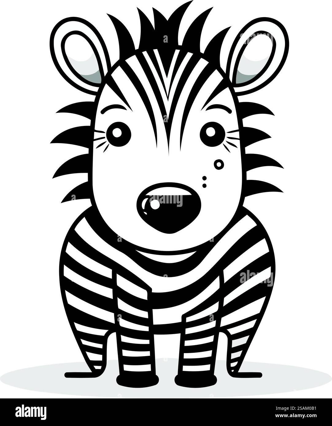 Zebra cartoon icon. Animal cute zoo and creature theme. Isolated design ...
