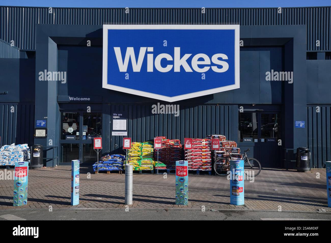 A general view of a Wickes store at Waterside Way shopping centre, near ...