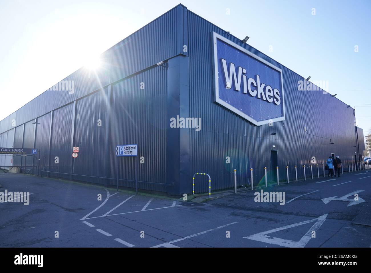 A general view of a Wickes store at Waterside Way shopping centre, near ...