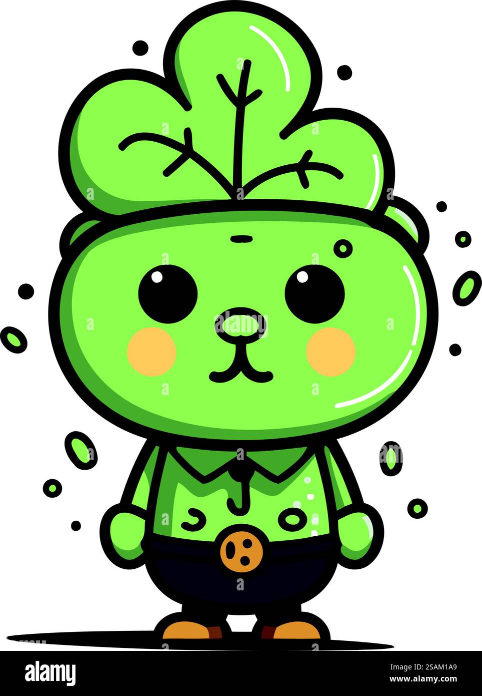 Cute frog character vector illustration. Cute cartoon frog mascot Stock ...