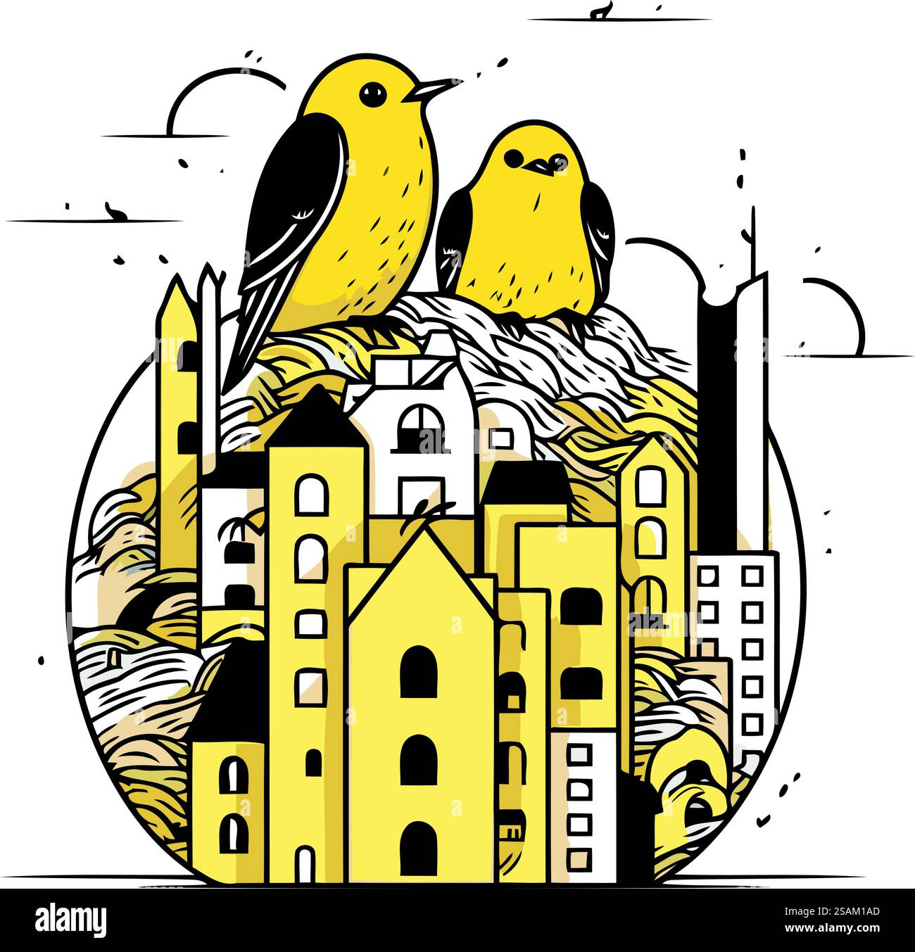 Cityscape architecture buildings in Cut Out Stock Images & Pictures - Alamy