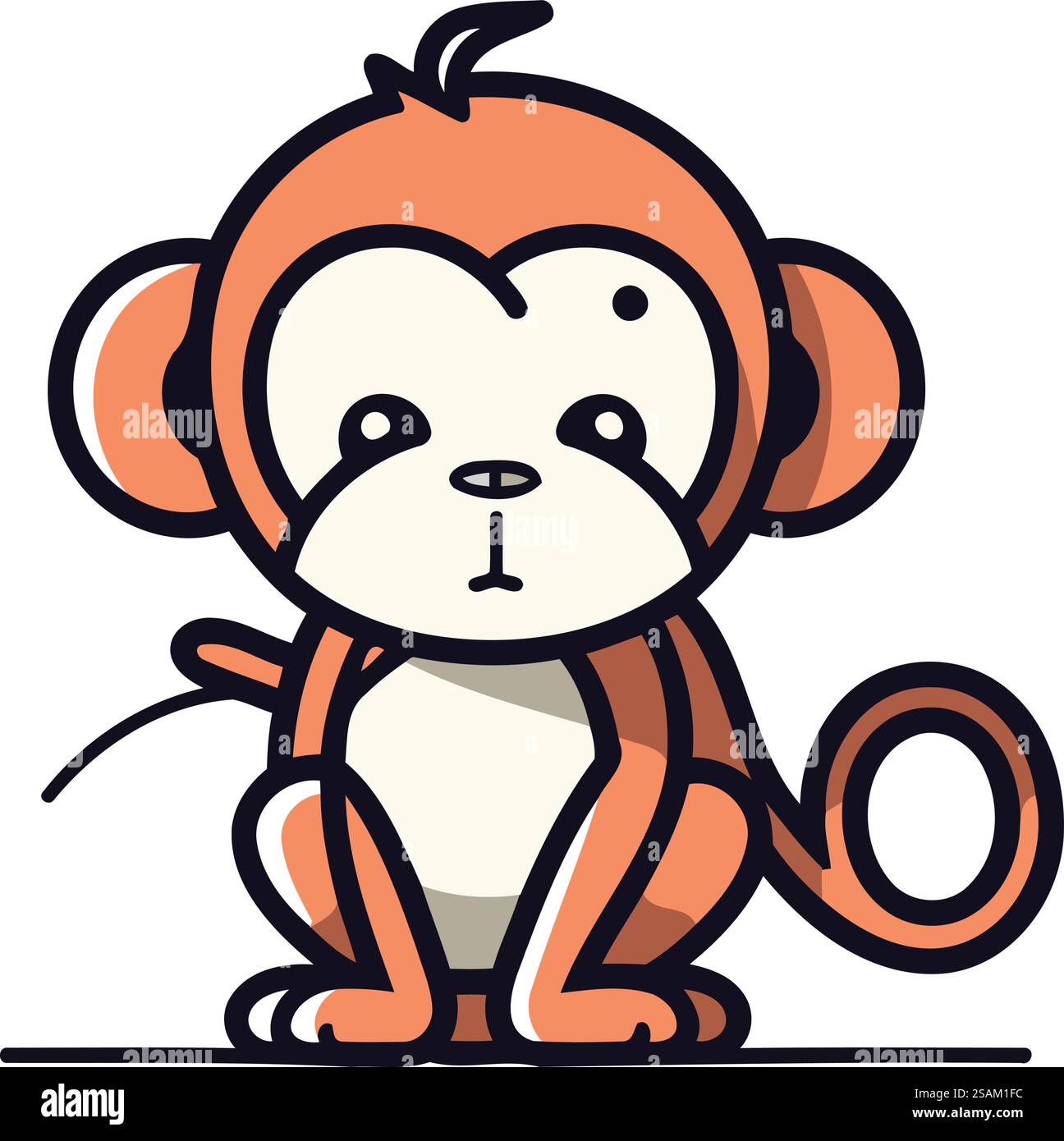 Cute primate art Cut Out Stock Images & Pictures - Alamy